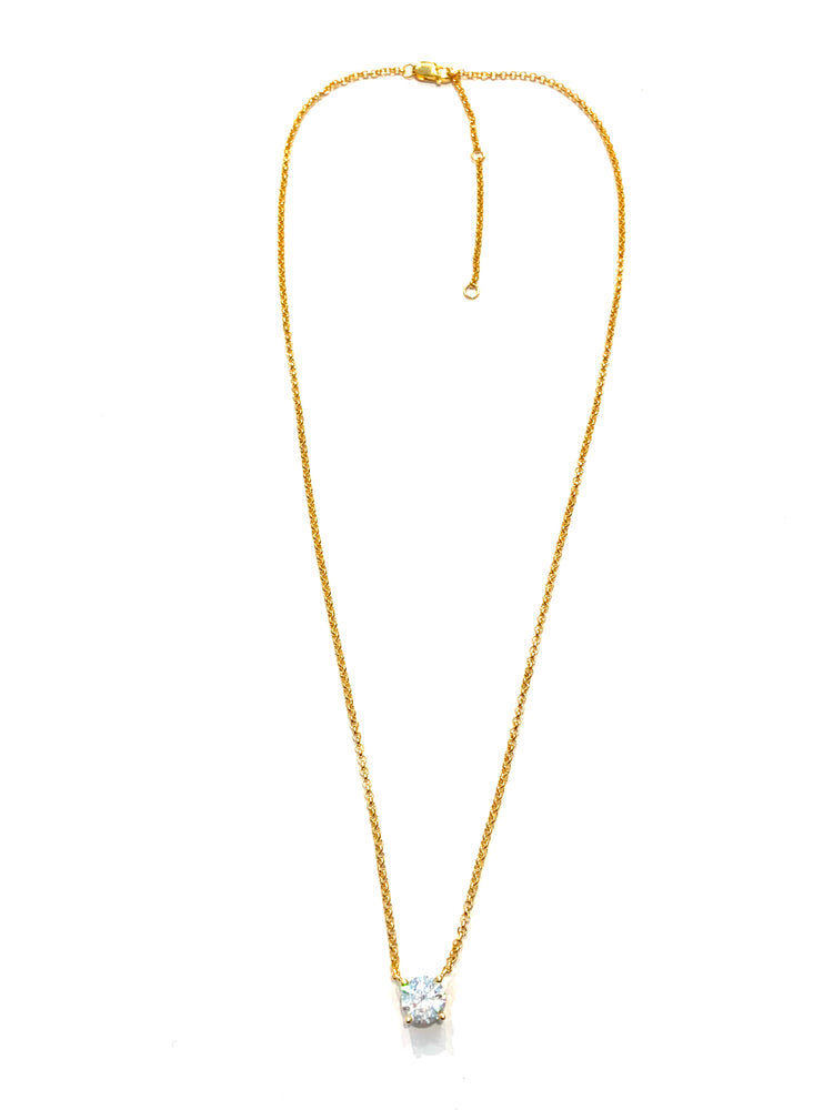 Sconset Flair Studio Moisannite Diamond Solitaire Necklace – Intrigue ...